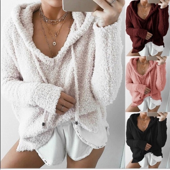 Tops | Casual Fuzzy Sweater | Poshmark